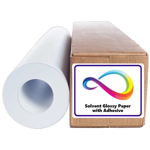 Solvent Glossy Paper with Adhesive - School Poster Makers