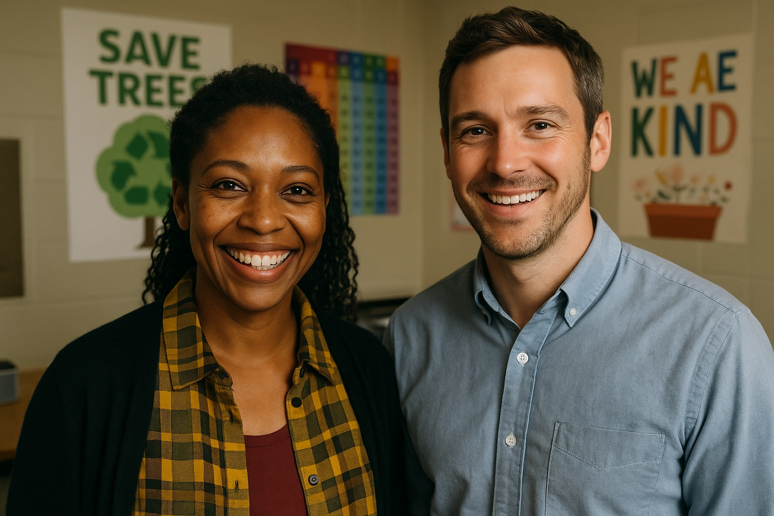 The Green Print With Poster Maker Machines - School Poster Makers